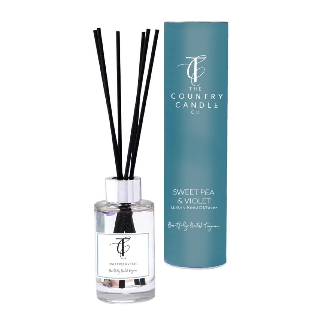 PASTELS - Sweet Pea & Violet Reed Diffuser - The Country Candle Co.