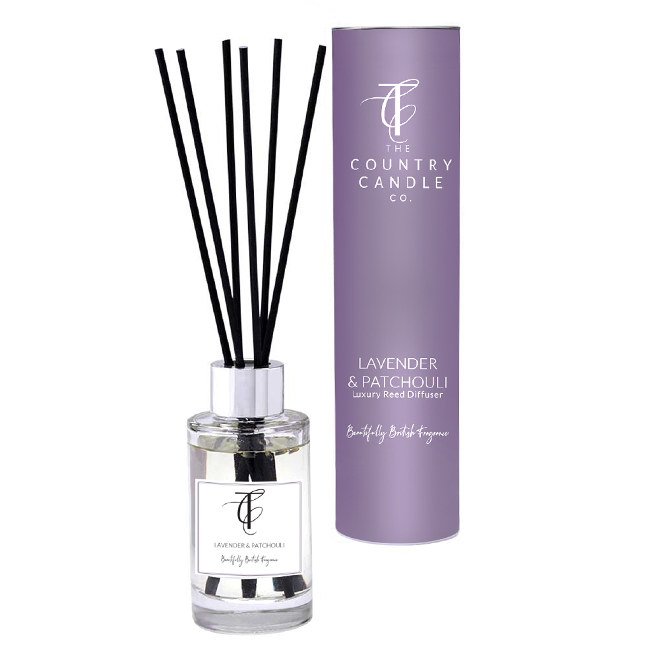 PASTELS-Lavender & Patchouli 100ml Reed Diffuser - The Country Candle Co.