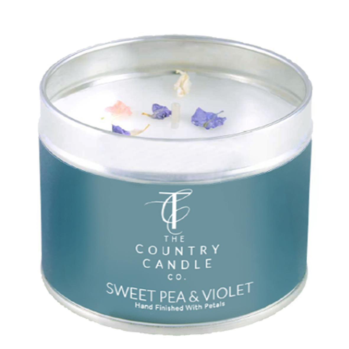 PASTELS-Sweet Pea & Violet Tin Candle - The Country Candle Co.