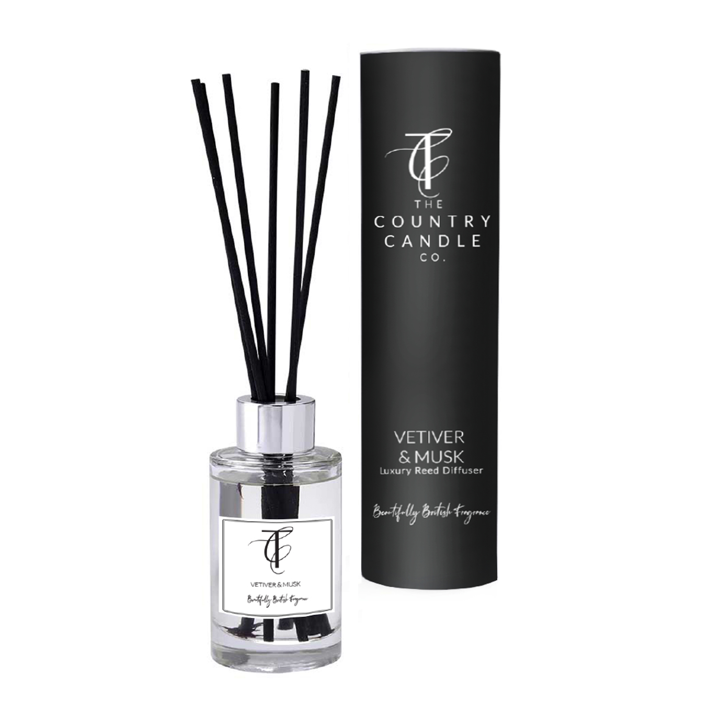 PASTELS-Vetiver & Musk 100ml Reed Diffuser - The Country Candle Co.