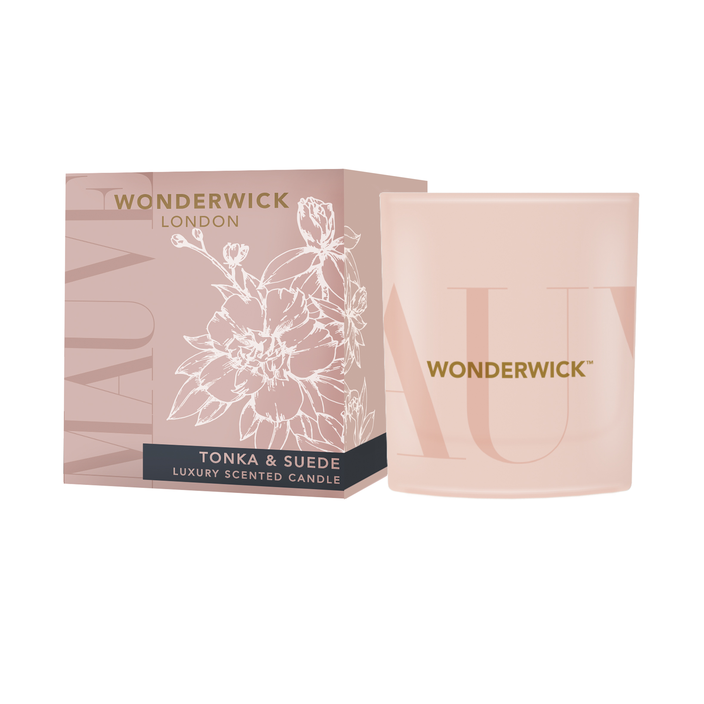 WONDERWICK - Mauve - Tonka & Suede Glass Candle - The Country Candle Co.