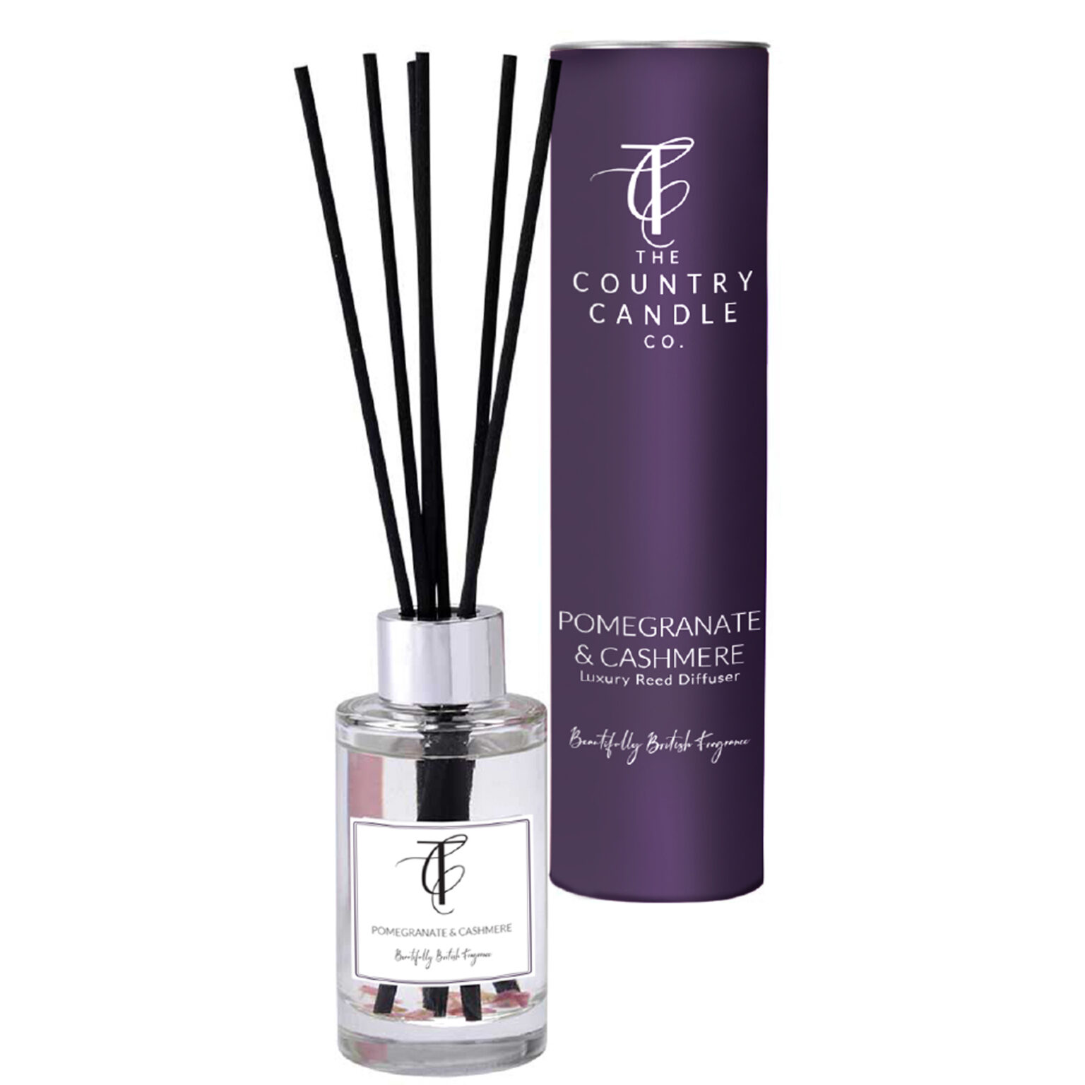 PASTELS-Pomegranate & Cashmere 100ml Reed Diffuser - The Country Candle Co.