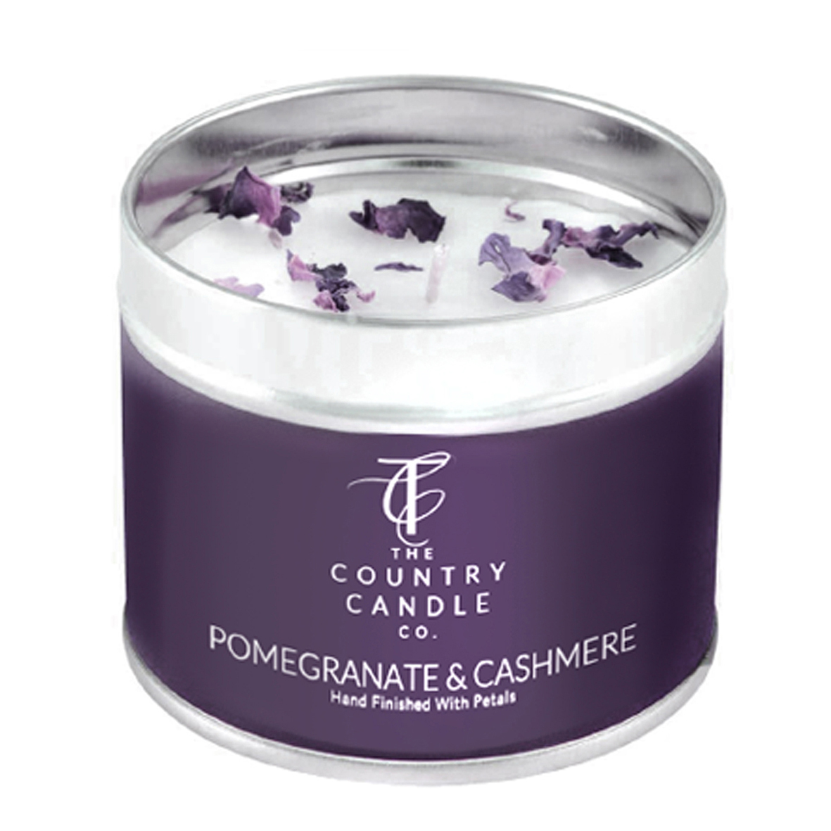 PASTELS-Pomegranate & Cashmere Tin Candle - The Country Candle Co.