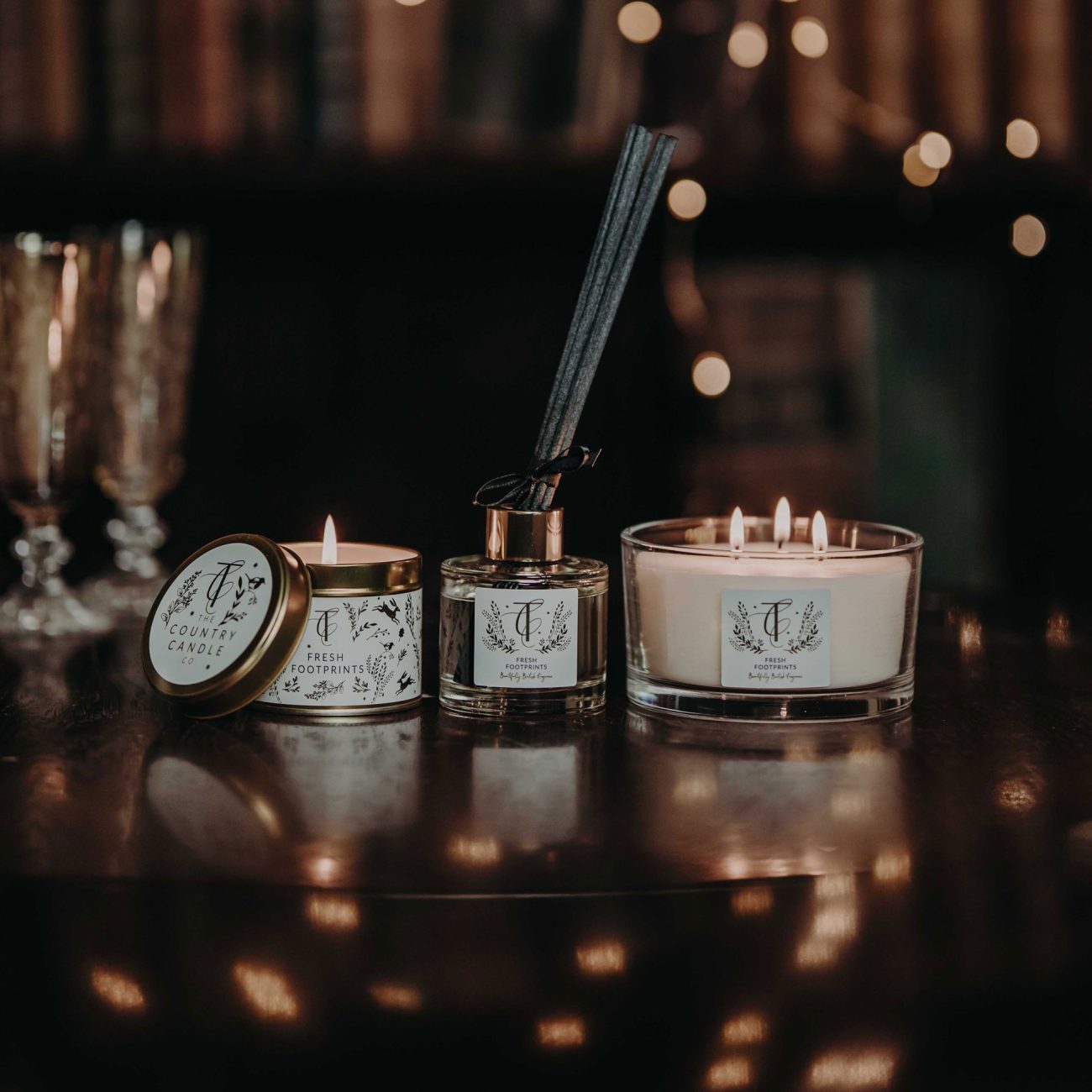 ENCHANTED WOODLAND - Fresh Footprint Reed Diffuser - The Country Candle Co.