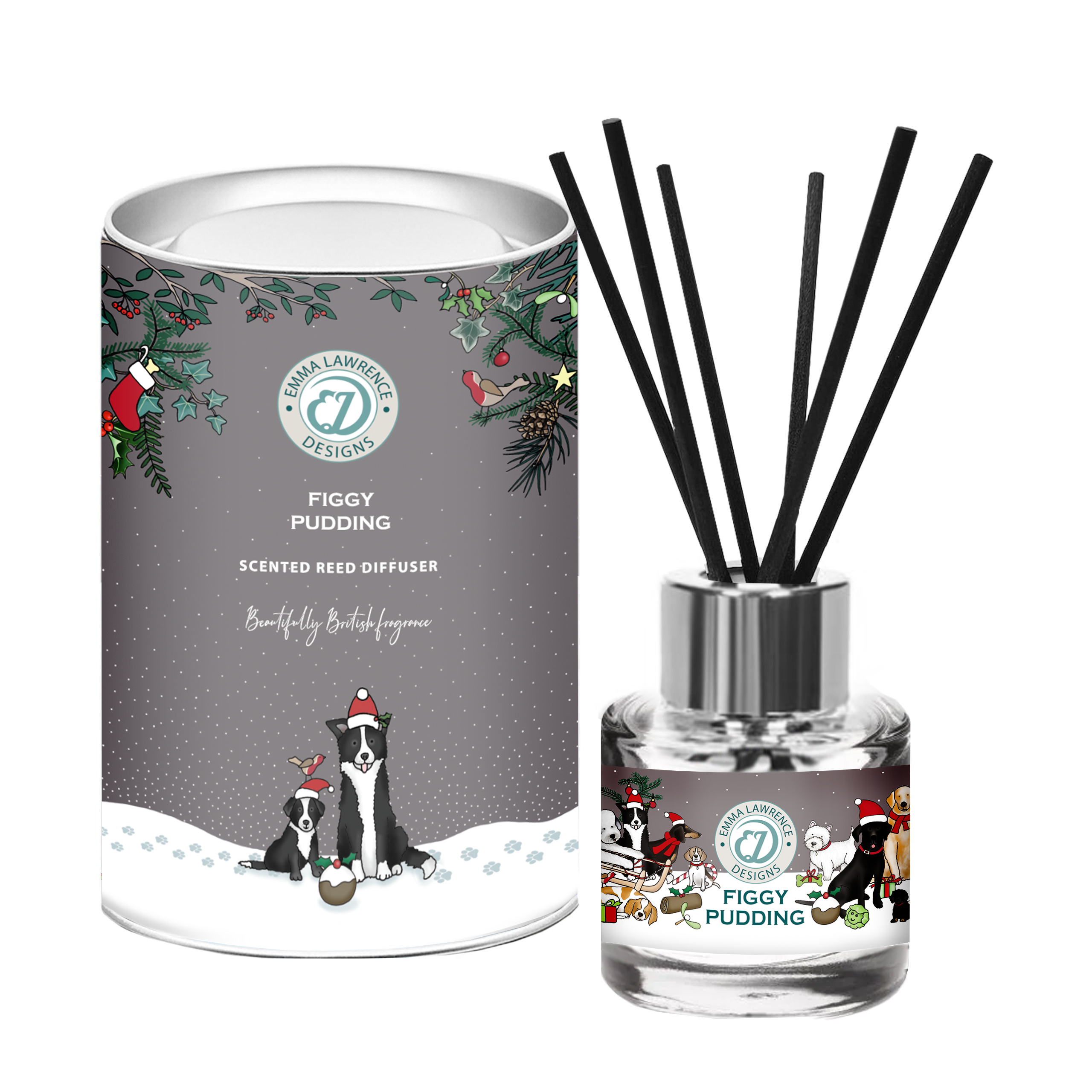 EMMA LAWRENCE-CHRISTMAS - Figgy Pudding 50ml Reed Diffuser - The ...