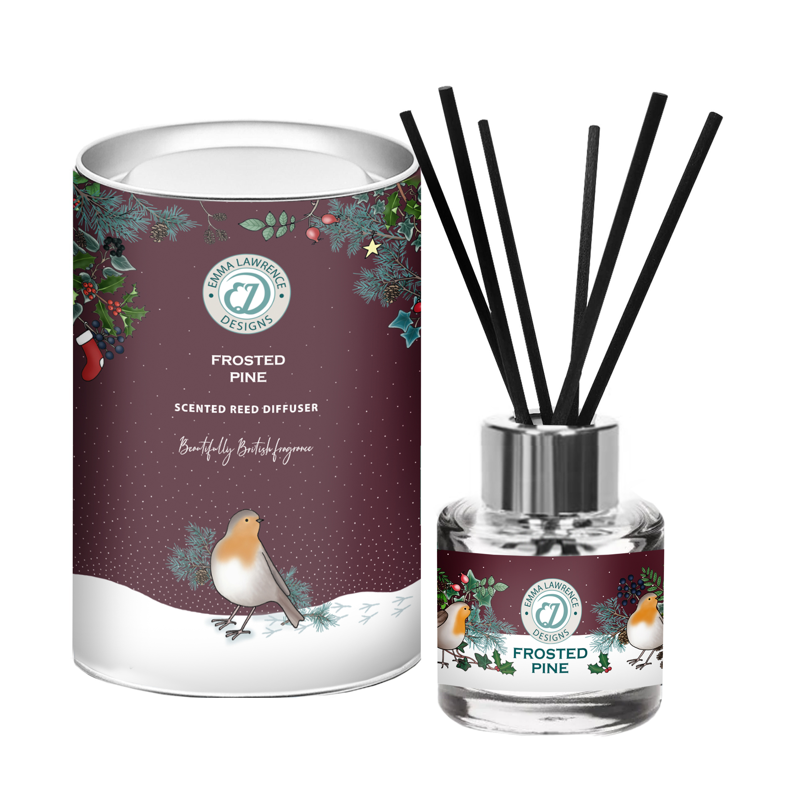 EMMA LAWRENCE-CHRISTMAS - Frosted Pine 50ml Reed Diffuser - The Country ...