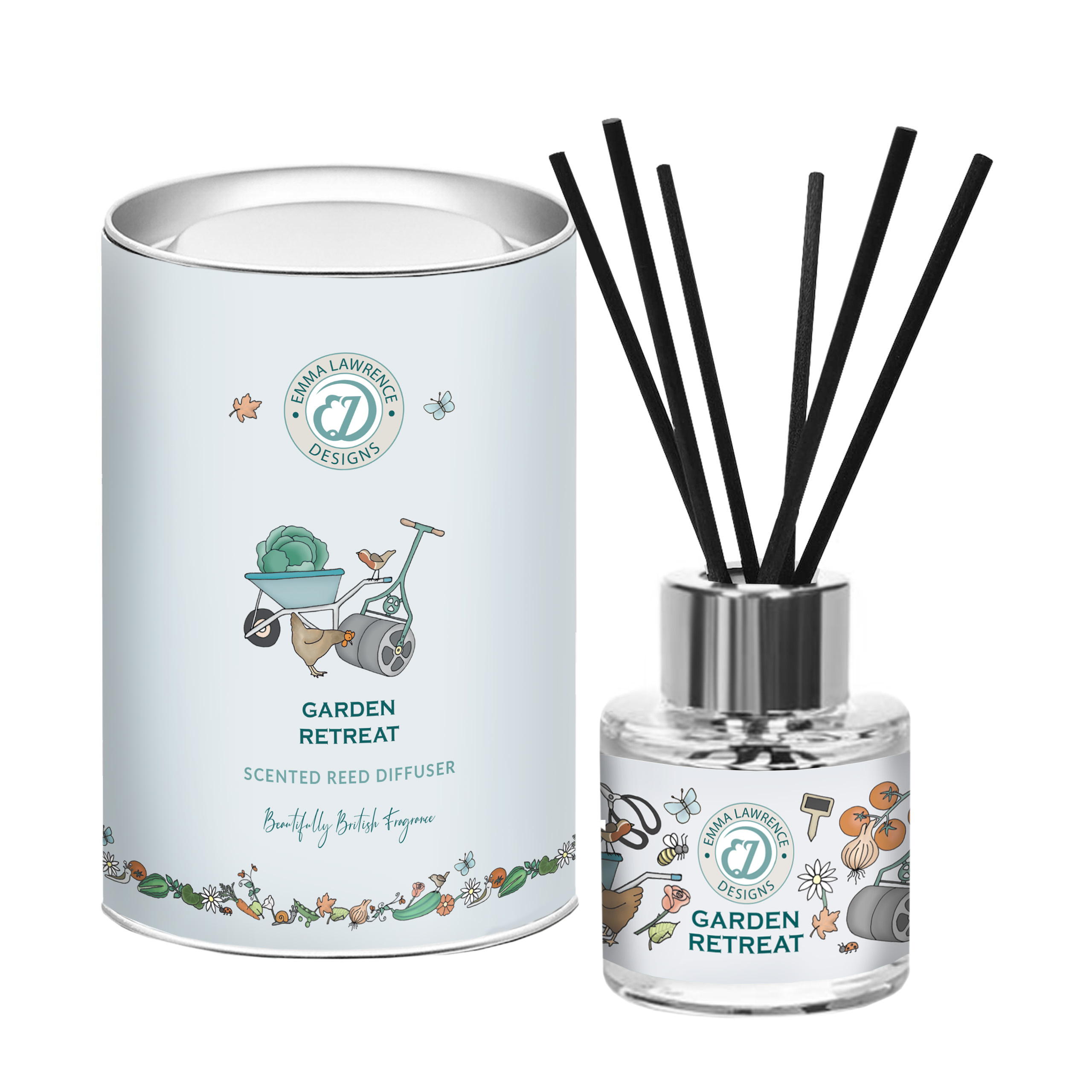 EMMA LAWRENCE-Garden Retreat 50ml Reed Diffuser - The Country Candle Co.