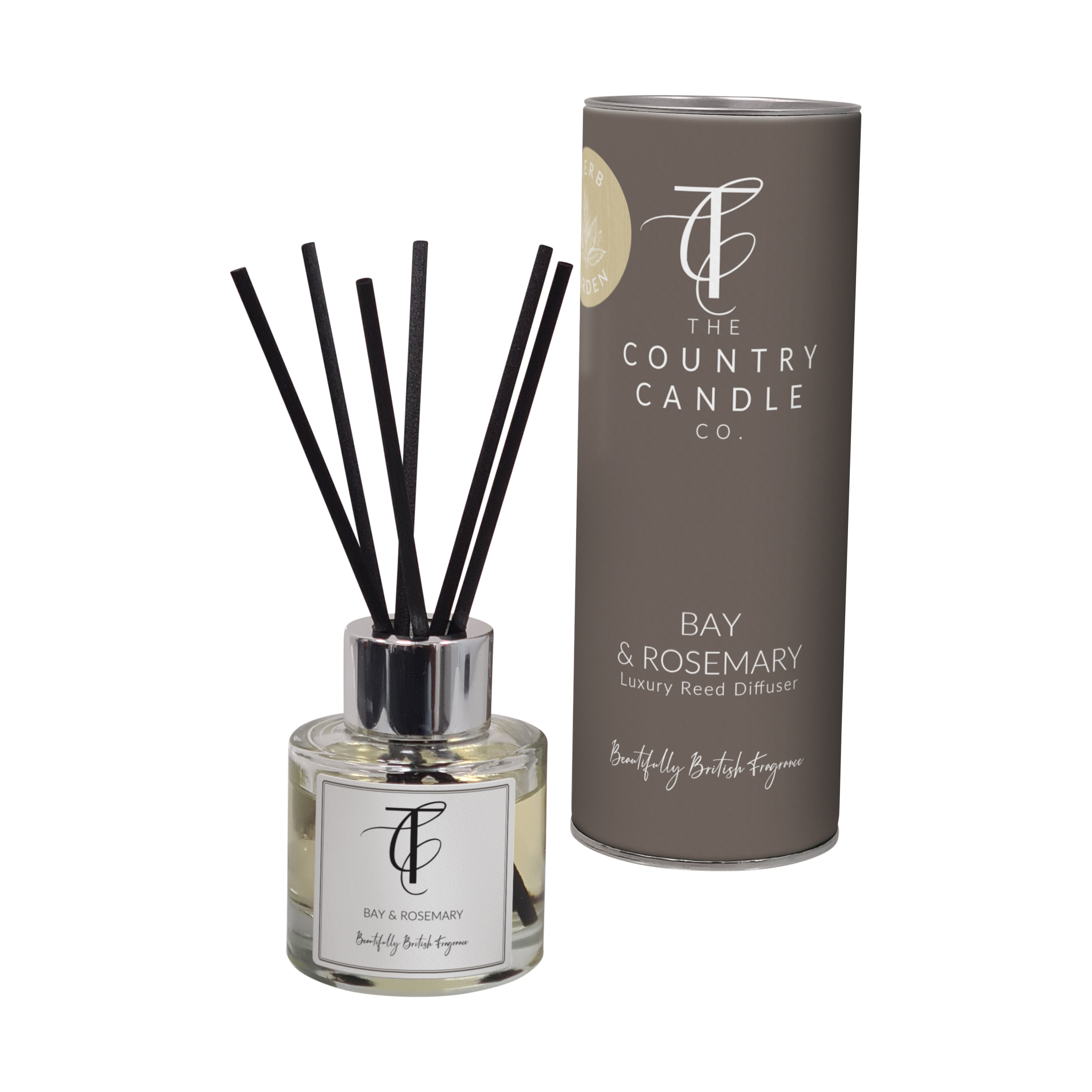 NEW-HERB GARDEN-Bay & Rosemary 50ml Reed Diffuser - The Country Candle Co.